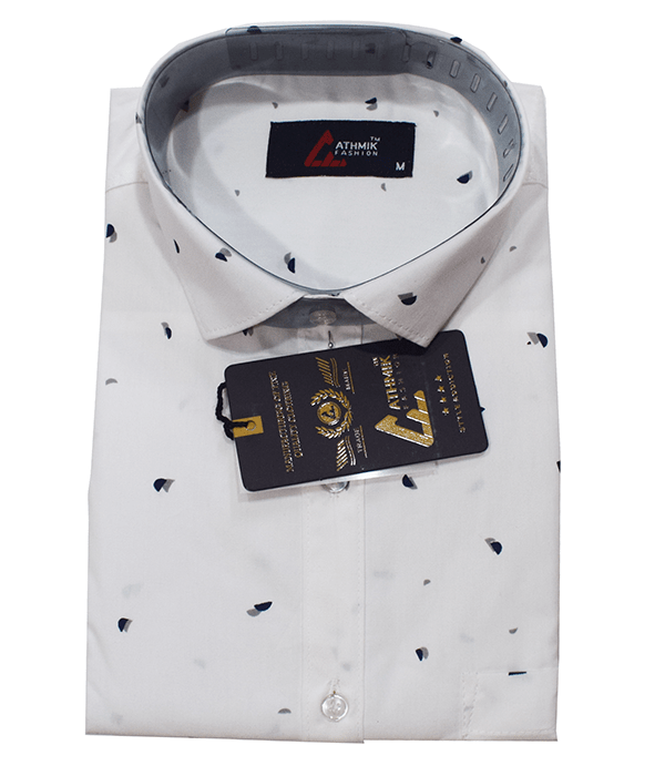 Simple Design white Shirt for Men - Athmikfashion - Medium