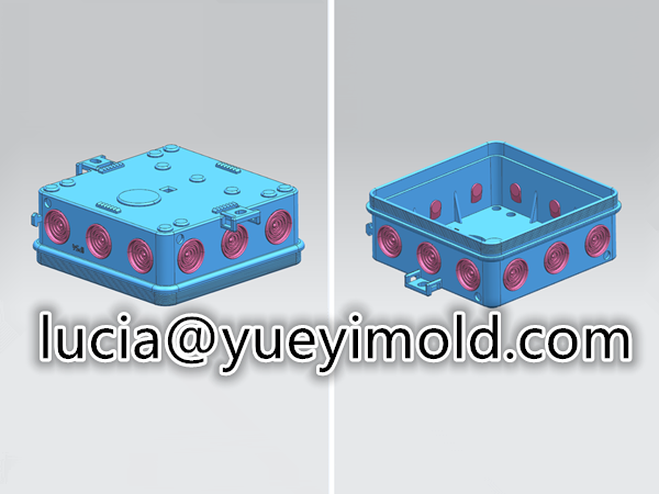 2 material junction box mold - YUEYI Mold -China 2k mold maker - Medium