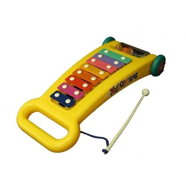 Children Kids 8-Note Xylophone Musical Toy Pull Along Educational ...
