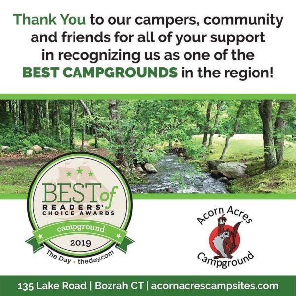 Discover Year-Round Camping at Acorn Acres Campsites in Bozrah, CT ...