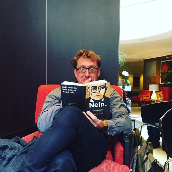 Eric Jarosinski: the rock star philosopher of Twitter | by il manifesto ...