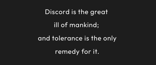 Tolerance: “One of the most crucial characteristics that define a ...