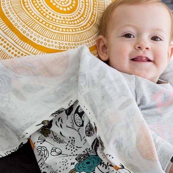 Organic Large Muslin Wrap — Field Of Friends | by The World Boutique ...