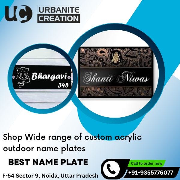 How To Make Designer Name Plates