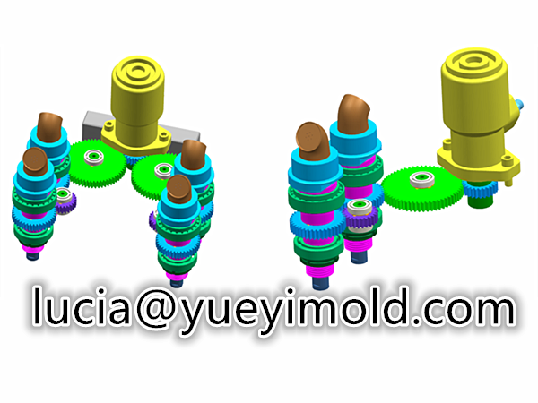 Unscrewing cap mold with slide core collapsible - YUEYI Mold -China 2k ...