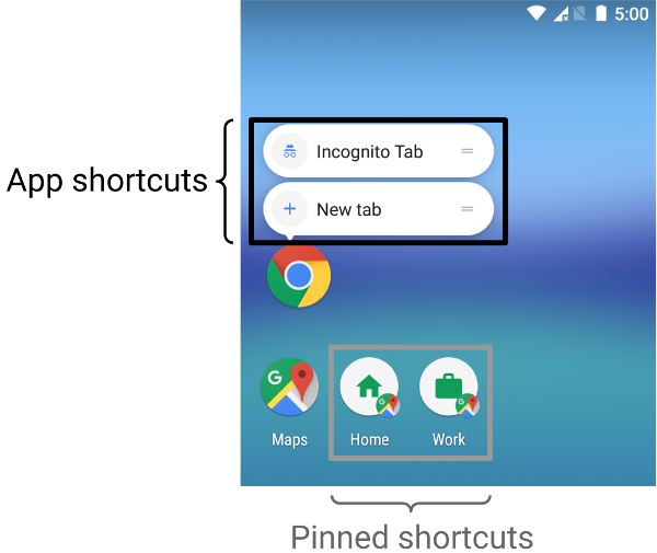 안드로이드 AppShortcuts 으로 바로가기 만들기. 안드로이드 7.1(API level 25)부터 shortcuts의… | by elice dev | Medium