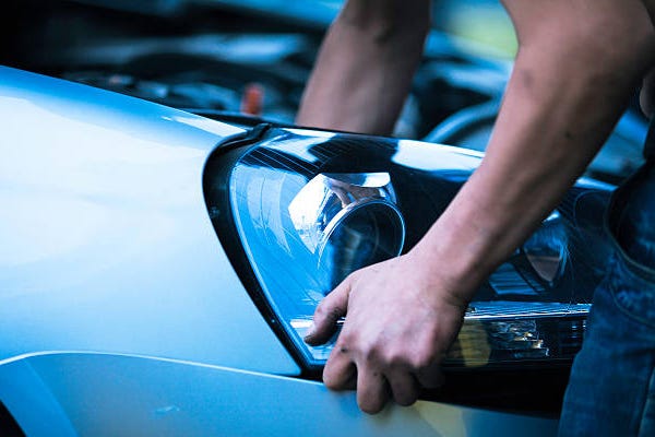 Vehicle Light Frame Repairing Service - Born Again Painters LLC - Medium