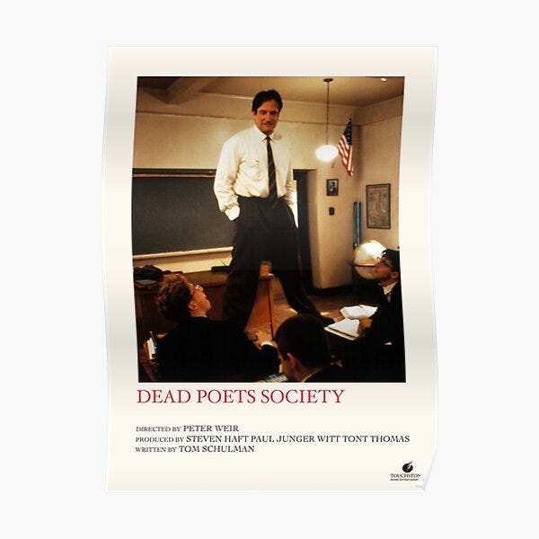 Dead Poets Society Minimalist Poster
