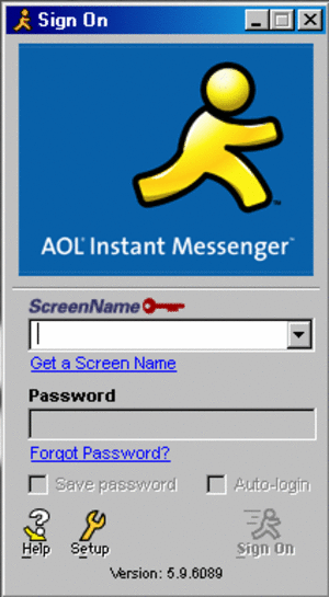 Very First Aol Screen