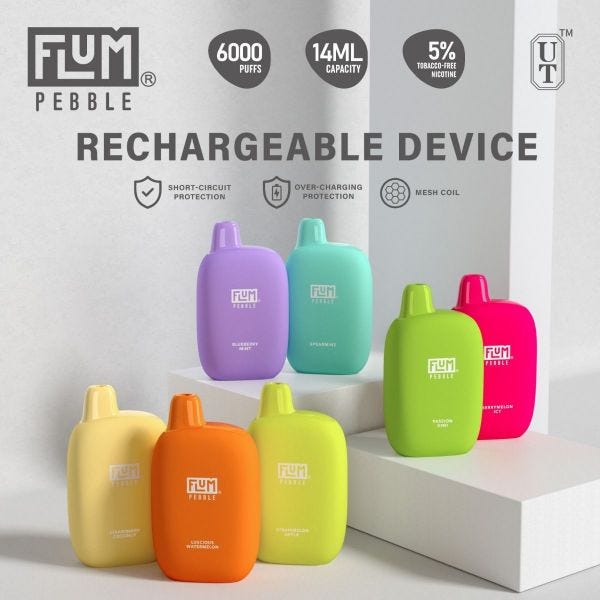 Flum Pebble Disposable Device - Iewholesale - Medium