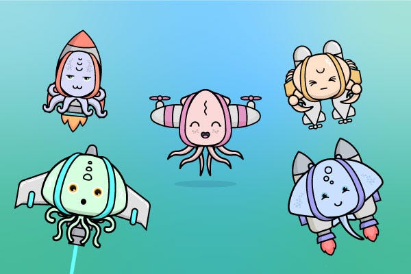 Introducing…the Aqua Nauts NFTs. 2000 underwater creatures have put on ...