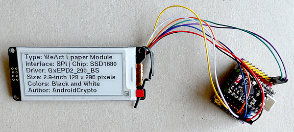 Getting Started with a 2.9-inch Epaper display connected to an ESP32-C6 Supermini device | by ...