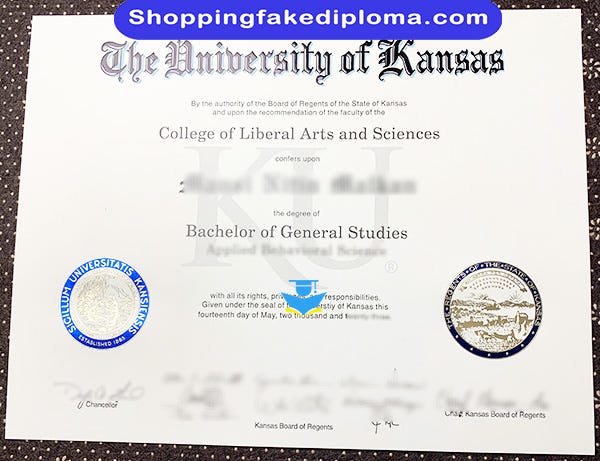 University of Kansas fake degree. This is University of Kansas fake… | by Wanglei | Jul, 2023 ...