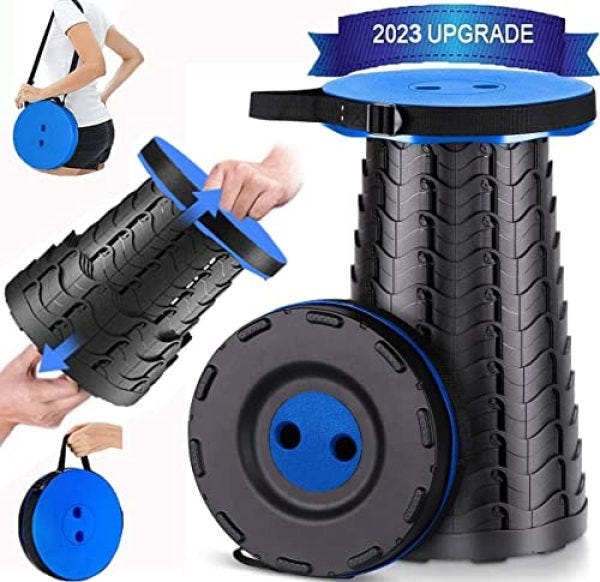 Collapsible Telescoping Foldable Camping Stool | by Cool Home Utensils ...