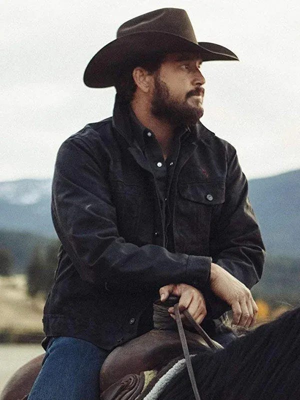 The Man Of The Men Rip Wheeler Does It With His Savvy Cotton Black ...