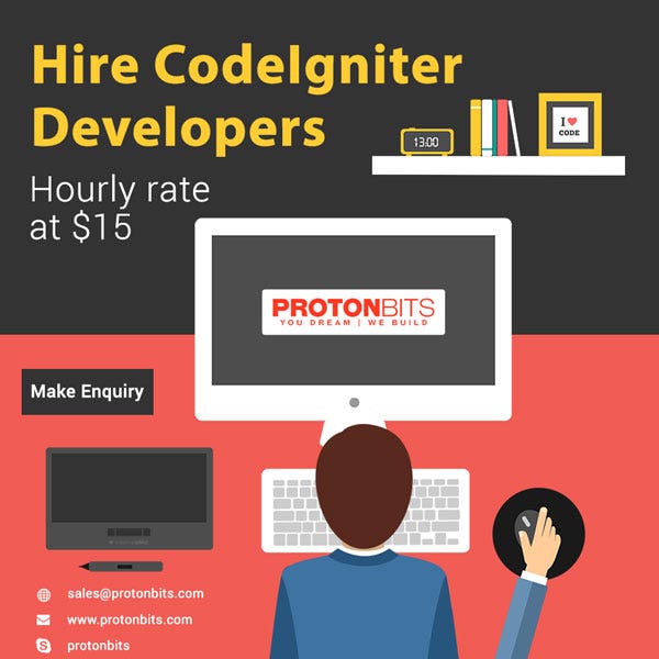 Hire Codeigniter Developers — Protonbits Softwares — USA | UAE | Poland ...