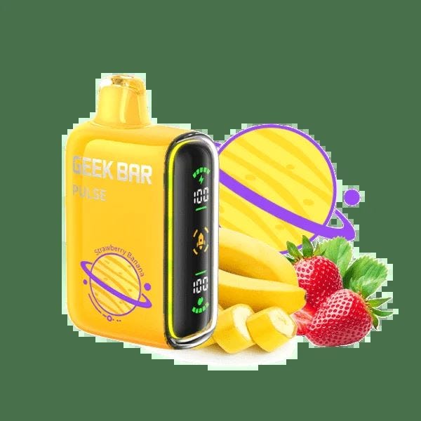 Strawberry Banana Geek Bar Pulse 15000 Puffs Disposable Vape - Greekbarofficial - Medium