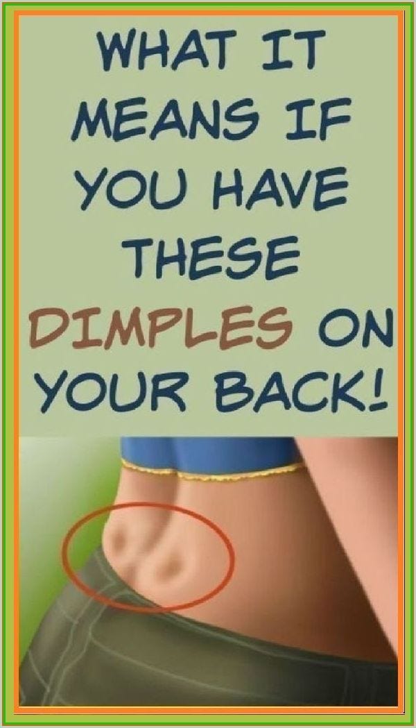 If You Have These Two Holes On The Back, You Are Really Special ...