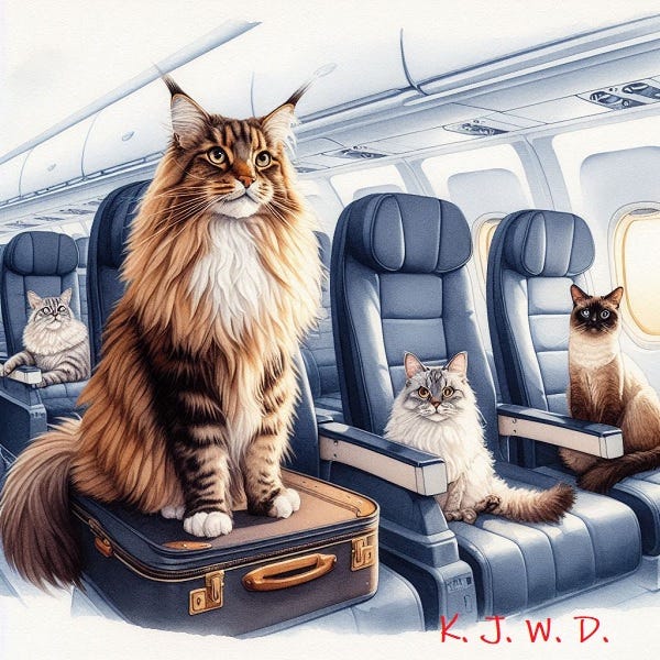 The Feline Jet Setters. Sixteen Paws, Countless Miles | by Kevin J. W ...