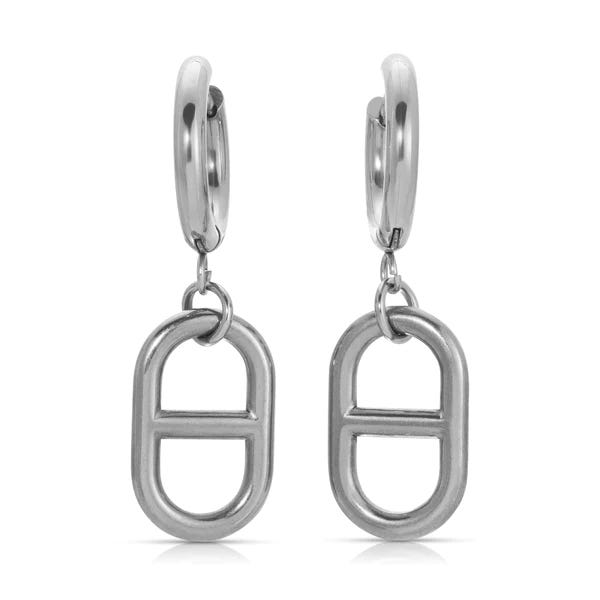 Everyday Luxe Silver Tab Earrings - Johnsbutler - Medium