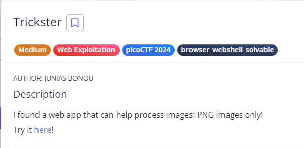 Trickster :PicoCtf 2024 web WriteUp | by Abdellah Lamine | Medium
