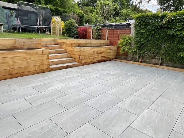 Grey Porcelain Paving Slabs: Modern Design Ideas | by Universal Paving ...