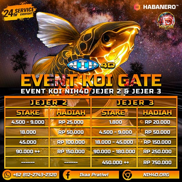 EVENT KOI GATE PROVIDER HABANREO. DENGAN MODAL DEPOSIT 10.000 BISA WD ...
