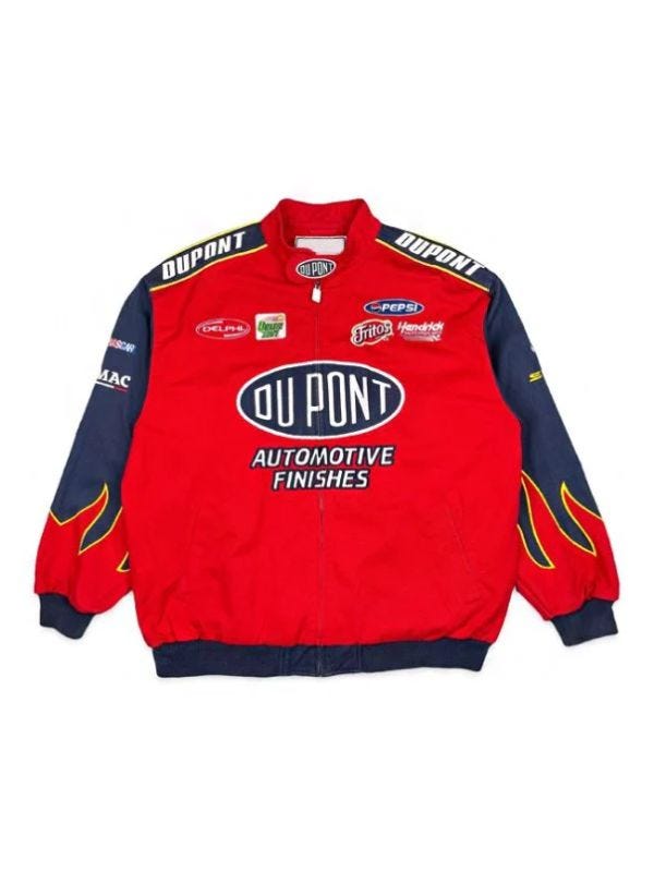 This vintage NASCAR racing jacket by Jeff Gordon DuPont Red will ...