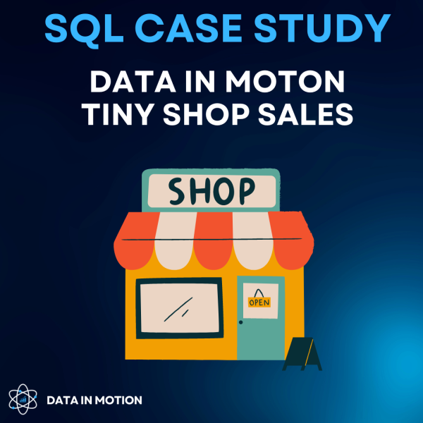 SQL Case Study — Tiny Shop Sales. This case study focuses on utilizing ...