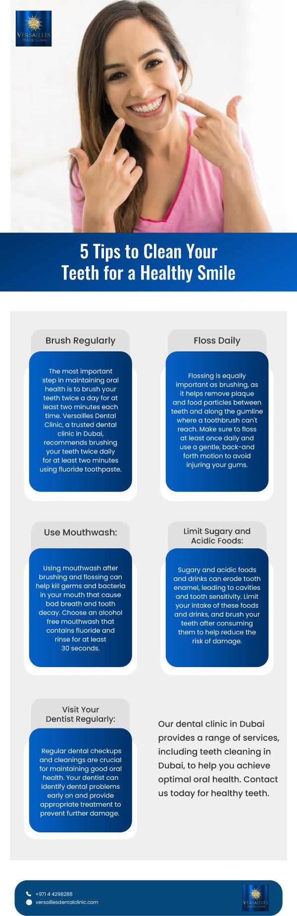 5 Tips to Clean Your Teeth for a Healthy Smile - Versailles Dental ...
