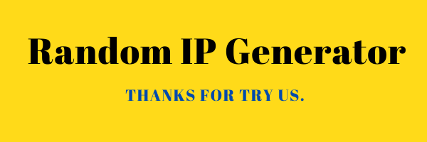 [Best]Random IP address tool. Thats generate ip address online. | Medium