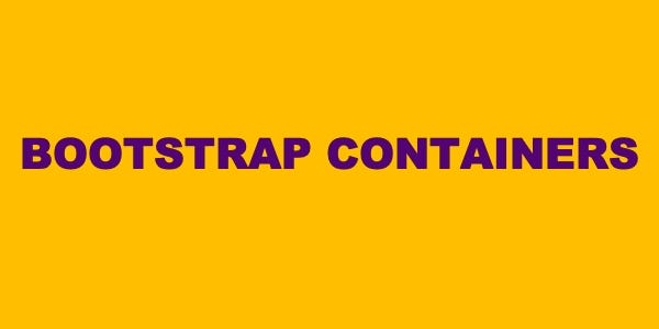 Bootstrap Containers Bootstrap Container Içerik Doldurmak Medium