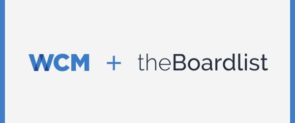 Announcing WCM’s partnership with theBoardlist | by theBoardlist | Medium