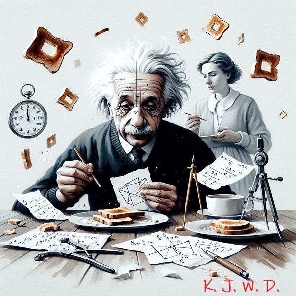 Einstein’s Egg-centric Mornings. When Einstein’s Breakfast Became a… | by Kevin J. W. Driscoll ...