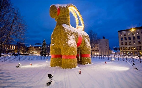 A New Christmas Tradition — Burning Down the Gävle Goat | by Kevin ...