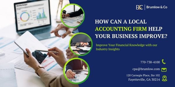 How can a local accounting firm help your business improve? With a ...