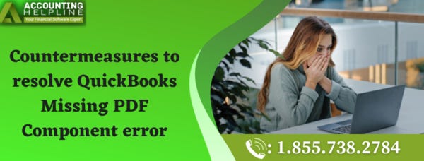 How to deal with QuickBooks Missing PDF Component error instantly ...