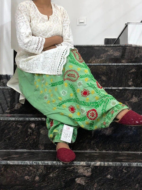 Buy phulkari Salwar Collection for Women in India - Support - Medium