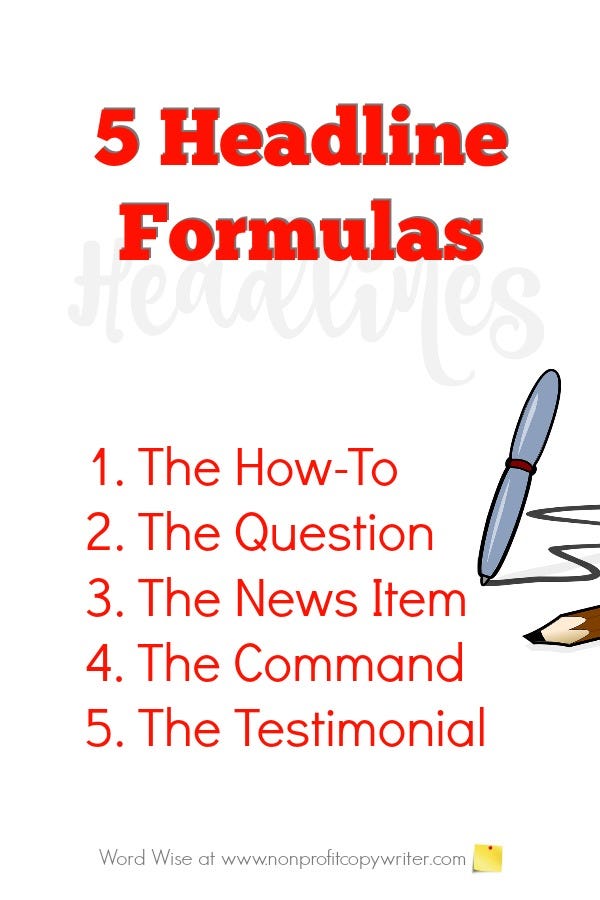 Try These 5 Proven Headline Formulas | by Kathy Widenhouse | Writers ...