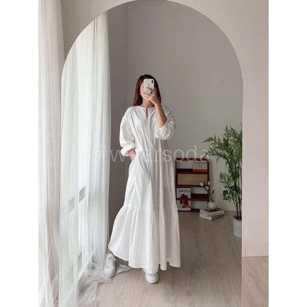 Rekomendasi Dress Putih Terbaik Terbaru Tahun 2022 - Faiqa Noor - Medium