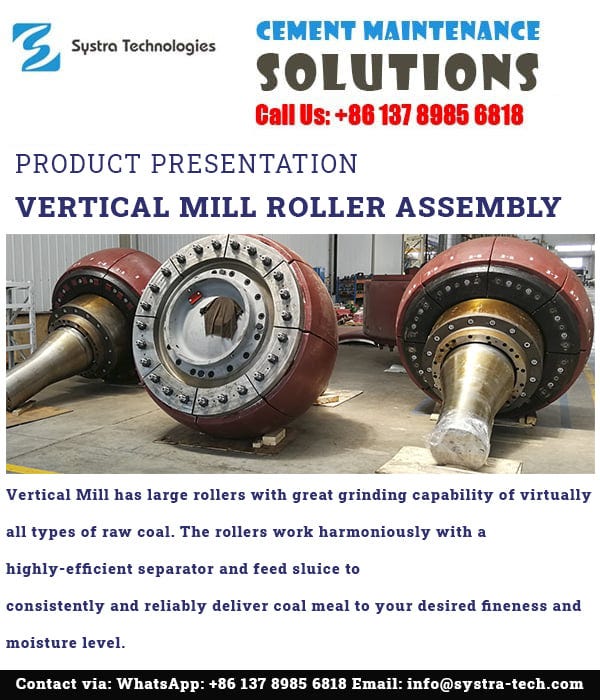 PRODUCT PRESENTATION — VERTICAL MILL ROLLER ASSEMBLY Vertical Mill has ...
