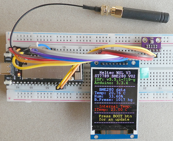 How to connect a TFT display (SPI interface) and a BME280 sensor (I2C ...