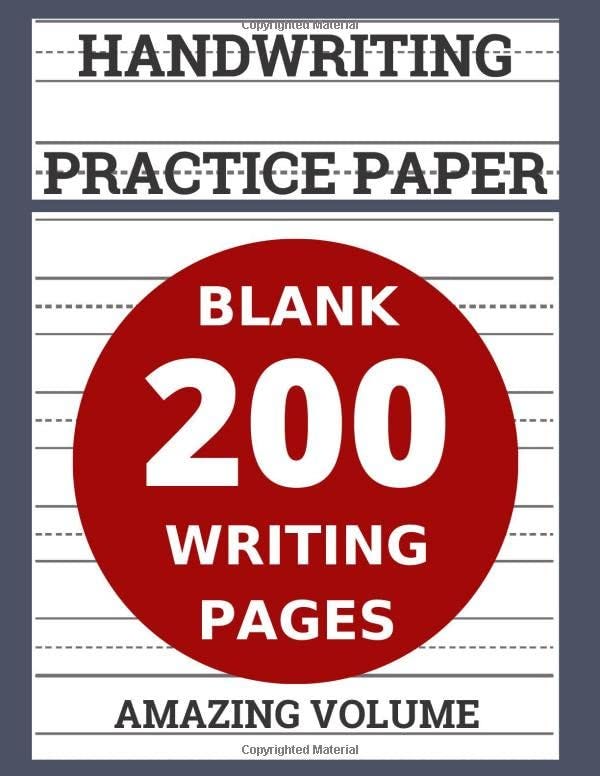 [EBOOK] Handwriting Practice Paper: 200 Blank Writing Pages (Workbook ...