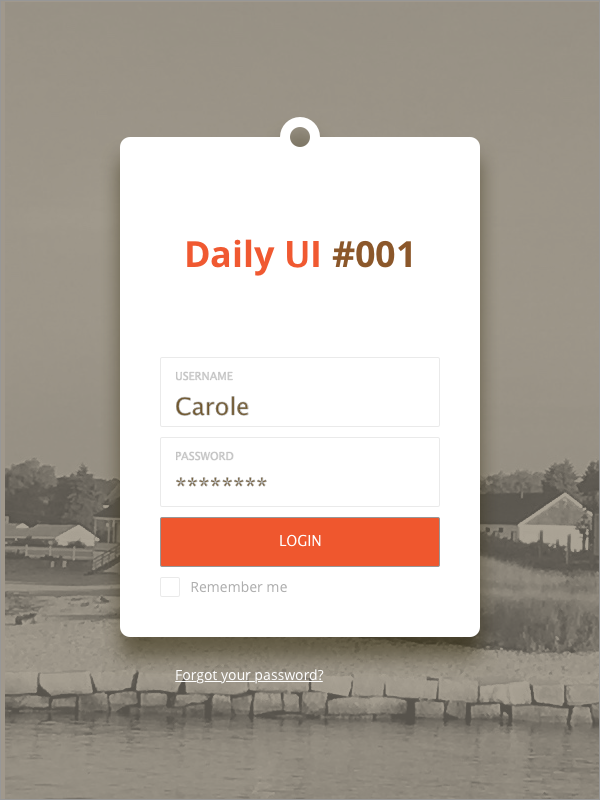 Daily UI Day One. My first try at Sketch I have to say I… | by Carole ...