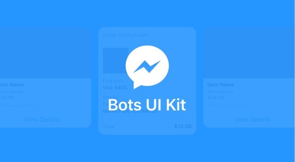 We just released a UI Kit for making Messenger Bot prototypes at bots ...