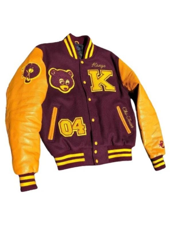 The University Dropout The striking Kanye West Letterman Jacket pays ...