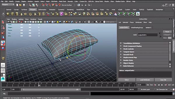 MAYA TUTORIAL PILLOW PIPING. Development of a model in a computer… | by VFX - 3D Short Film | Medium