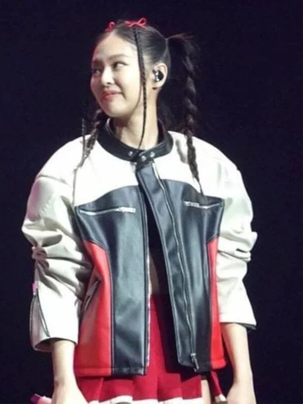 The Blackpink Born Pink Jennie Kim Oversized Leather Jacket is a ...