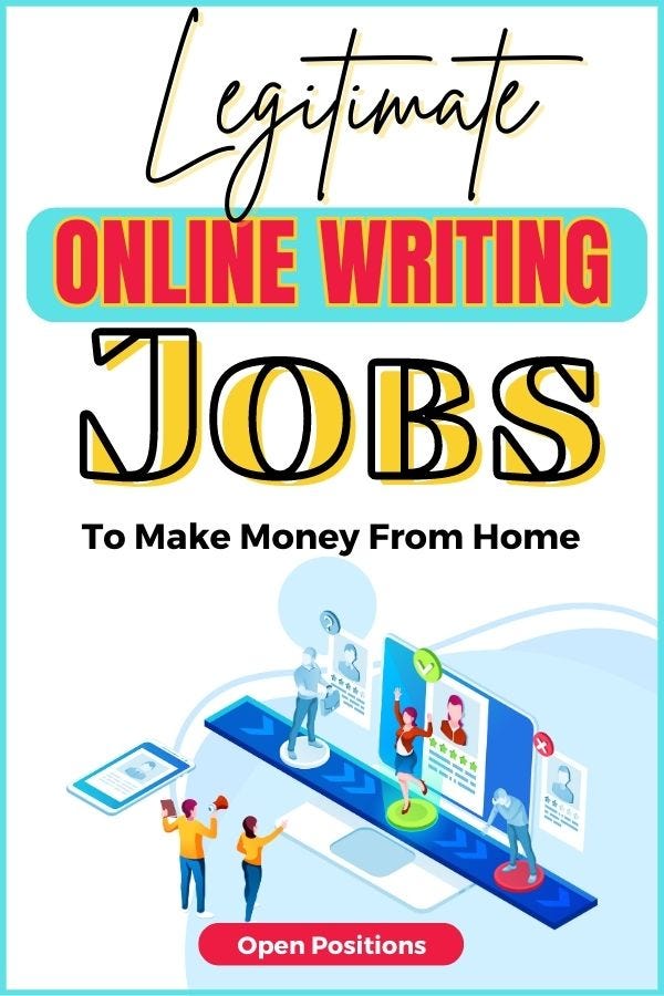10 Legitimate Online Writing Jobs That Can Help You Make Money From ...