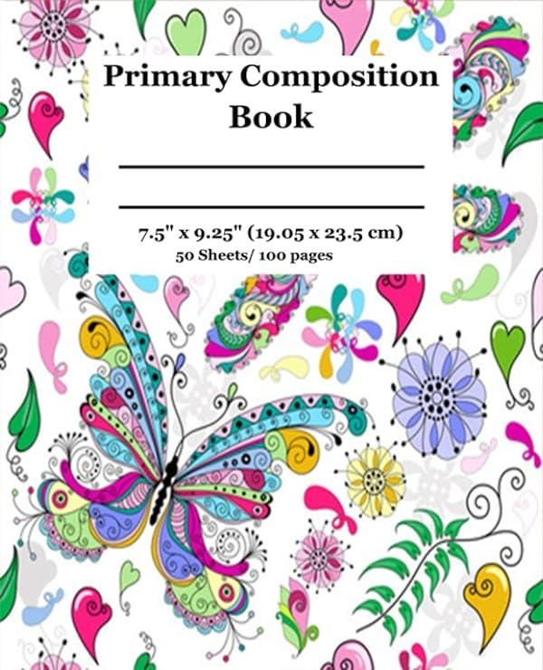 Kindle (online PDF) primary composition notebook: Black Marble, Grades ...
